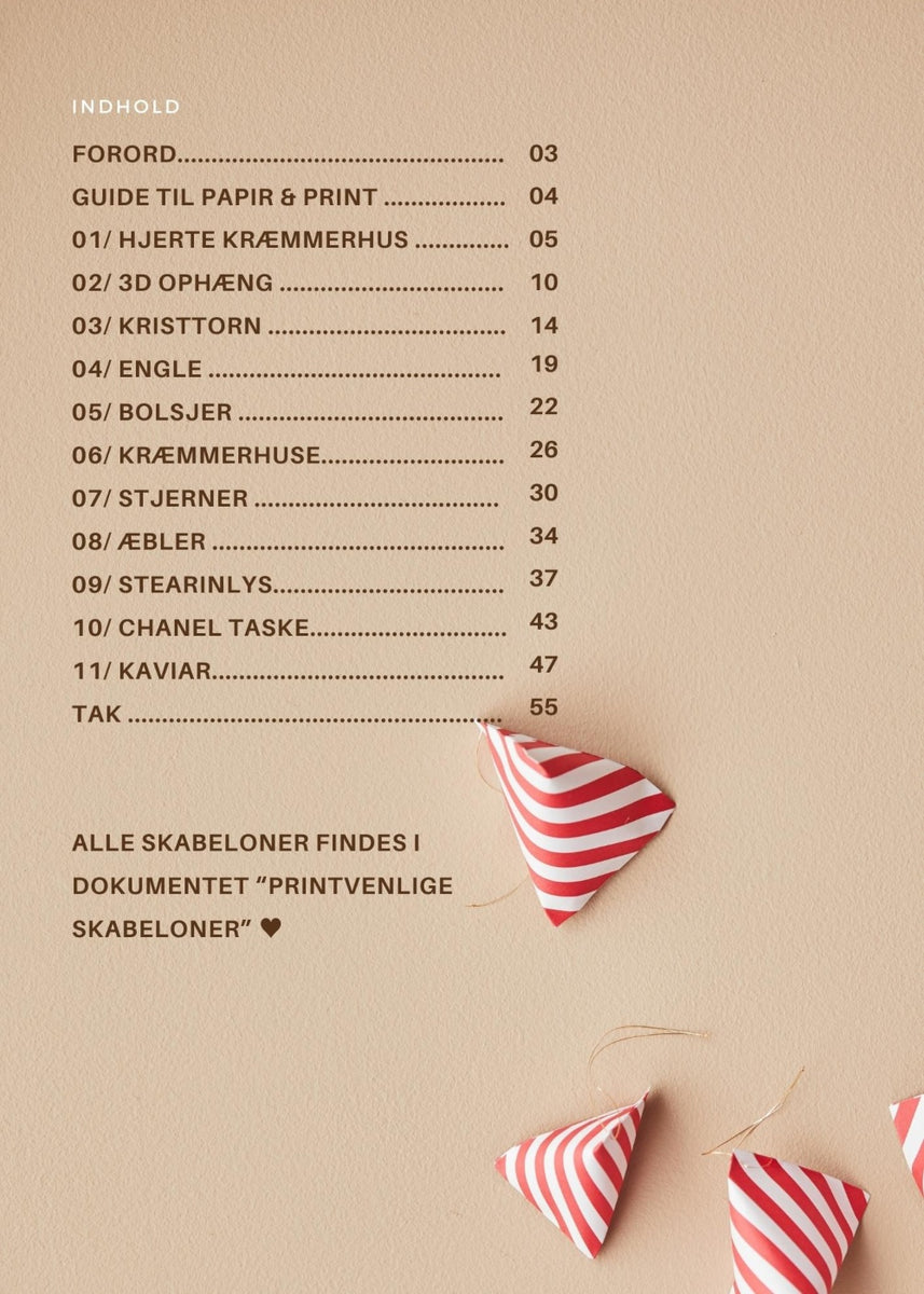 11 skabeloner til Juleklip / Download, print og lav din egen julepynt ♥ ...
